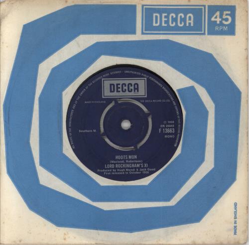 Lord Rockingham's XI Hoots Mon UK 7" vinyl single (7 inch record / 45 ...