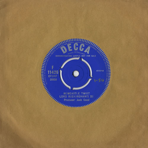 Lord Rockingham's XI Newcastle Twist UK Promo 7" vinyl single (7 inch ...