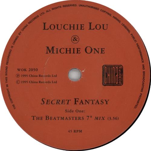 Louchie Lou & Michie One Secret Fantasy UK 7" vinyl single (7 inch ...