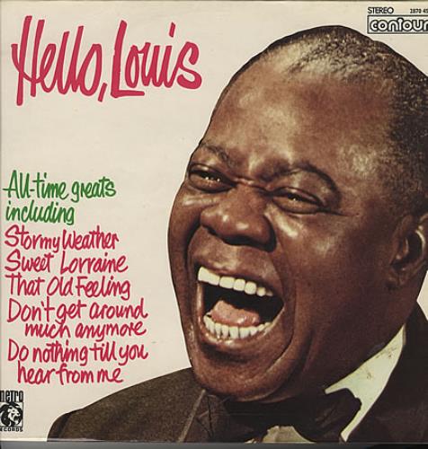 Louis Armstrong Hello, Louis UK vinyl LP album (LP record) (392437)