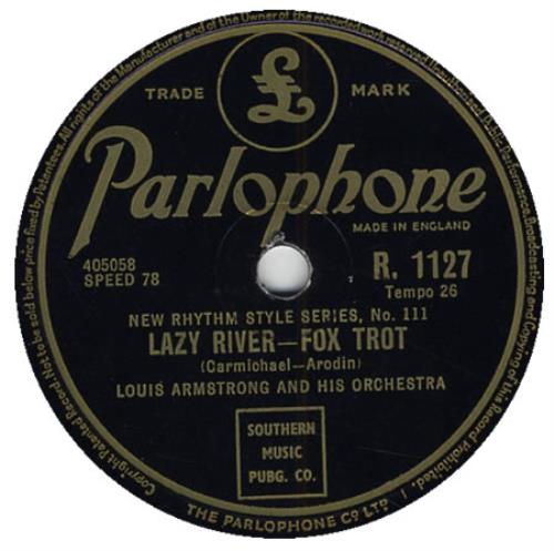 Louis Armstrong Lazy River UK 78rpm shellac record (396886)