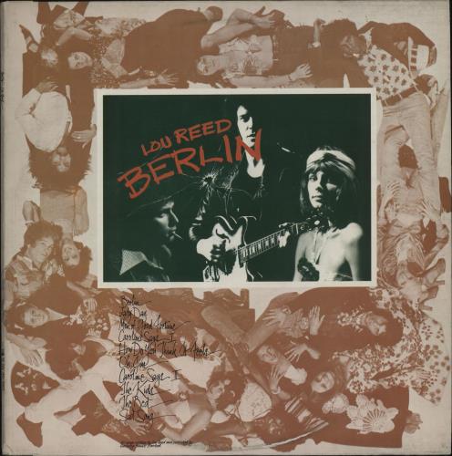 Lou Reed Berlin + Lyric Insert UK vinyl LP album (LP record) (136411)