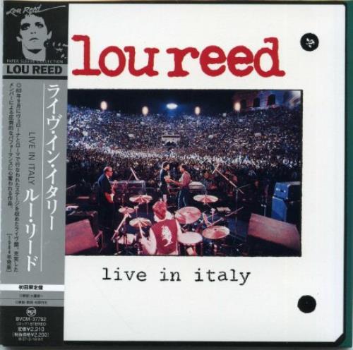 Lou Reed Live In Italy Japanese CD album (CDLP) (369194)