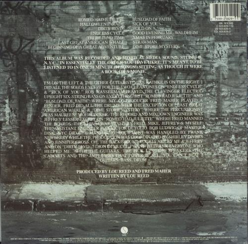 Lou Reed New York - VG+ UK vinyl LP album (LP record) (803238)