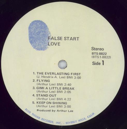 Love False Start - 1st - VG US vinyl LP album (LP record) (827049)
