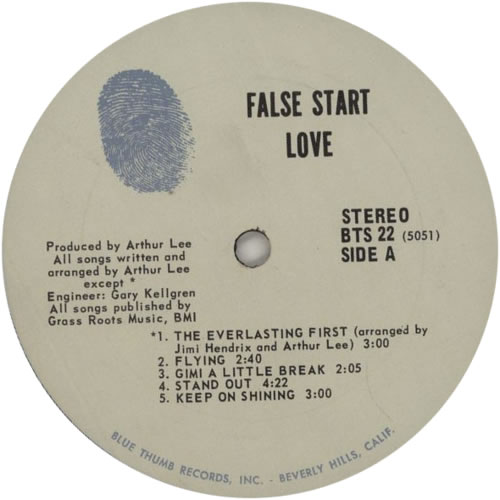 Love False Start - 2nd US vinyl LP album (LP record) (618478)