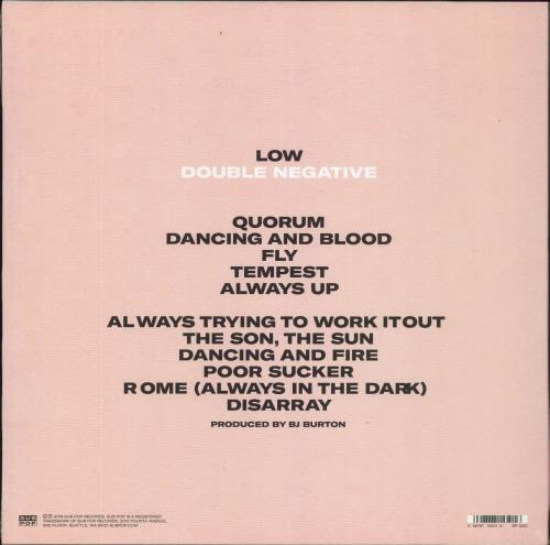 Low Double Negative - Sealed US vinyl LP album (LP record) (809015)