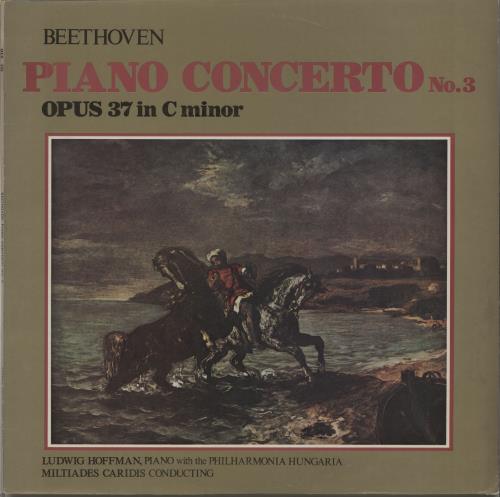 Ludwig Van Beethoven Piano Concerto No.3, Opus 37 in C Minor UK vinyl LP album (LP record) (661390)