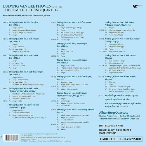 Ludwig Van Beethoven The Complete String Quartets - Deluxe Edition 10-LP Box Set - Sealed UK ...