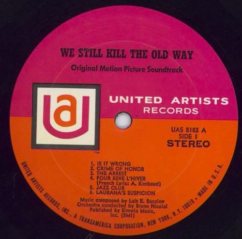 Luis Bacalov We Still Kill The Old Way US vinyl LP album (LP record ...