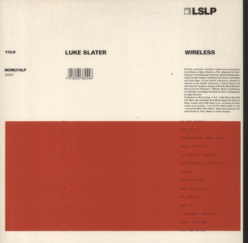 Luke Slater Wireless UK 2-LP vinyl record set (Double LP Album) (856359)