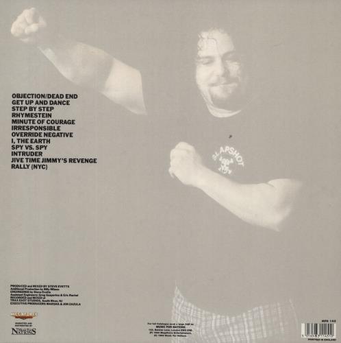 M.O.D. Rhythm Of Fear UK vinyl LP album (LP record) (831002)