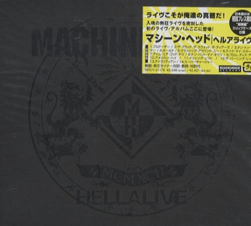 Machine Head Hellalive Japanese CD album (CDLP) (232188)