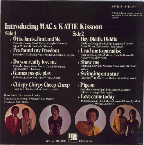 Mac & Katie Kissoon Introducing UK vinyl LP album (LP record) (775472)