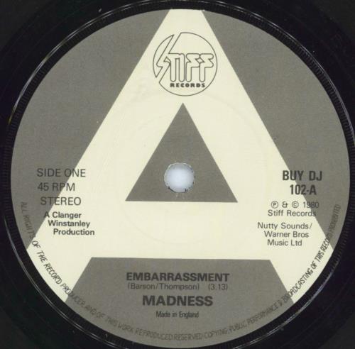Madness Embarrassment - A-Label + P/S UK Promo 7" vinyl single (7 inch ...