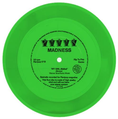 Madness My Girl - Green Flexi Disc UK 7" vinyl single (7 inch record ...
