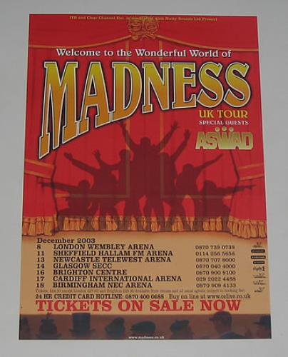 Madness Tour Poster 2003 UK poster (359717)