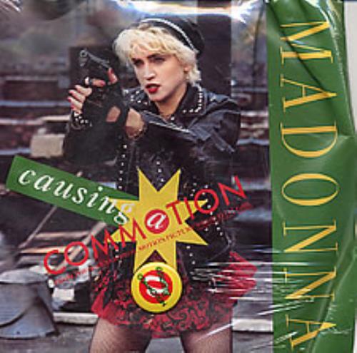 Madonna Causing A Commotion + Badge - Sealed UK 7" vinyl single (7 inch ...