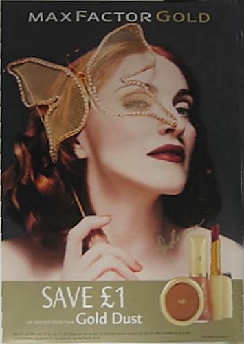 Madonna Max Factor Gold - Ex UK Promo display (377199)