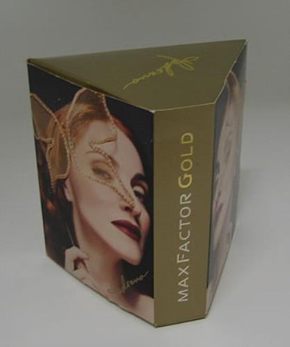 Madonna Max Factor Gold UK Promo display (368684)