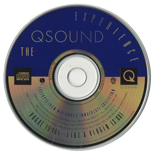 Madonna Q Sound Sampler - with booklet Canadian Promo CD single (CD5 ...