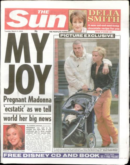 Madonna The Sun - 21 March 2000 UK magazine (503978) NEWSPAPER