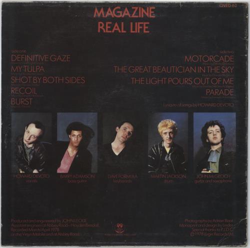Magazine Real Life- VG UK vinyl LP album (LP record) (785379)