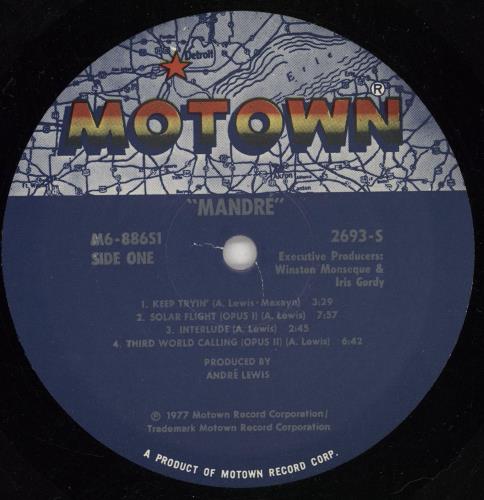 Mandré Mandré US vinyl LP album (LP record) (408576)
