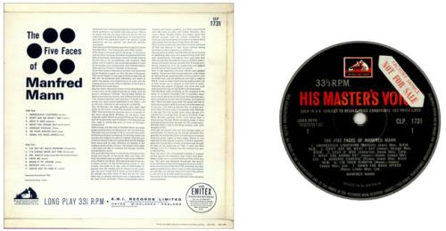 Manfred Mann The Five Faces Of Manfred Mann - 1st - Sample UK vinyl LP album (LP record) (51157)