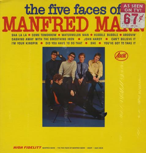 Manfred Mann The Five Faces Of Manfred Mann - Mono US vinyl LP album (LP record) (146082)