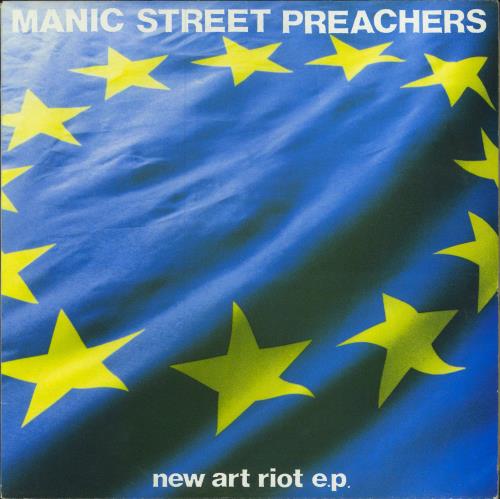 Manic Street Preachers New Art Riot EP - Pink/black labels UK 12" vinyl ...