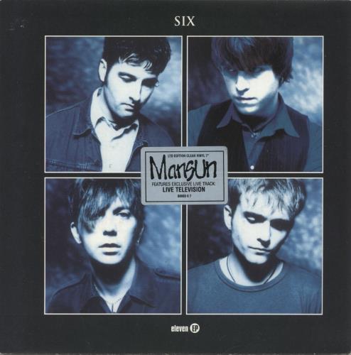 Mansun Six - Clear Vinyl UK 7" vinyl single (7 inch record / 45) (130451)