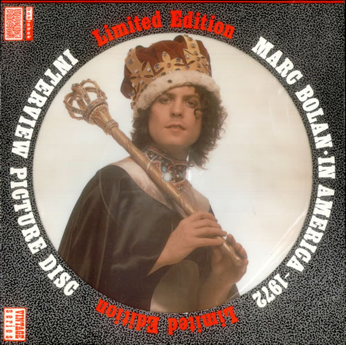 Marc Bolan In America 1972 UK 10" Vinyl Picture Disc (10 inch Record ...