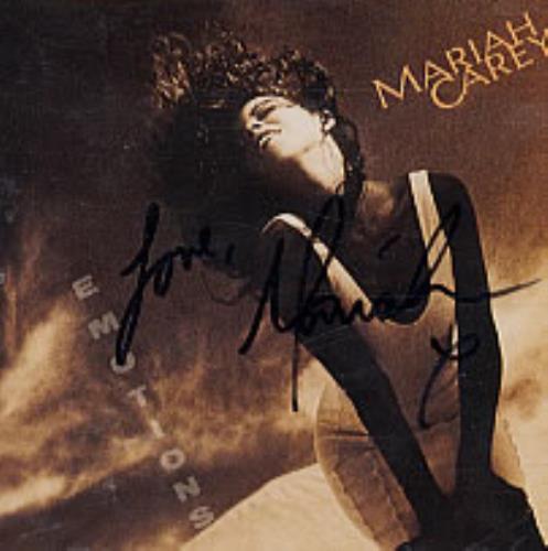 Mariah Carey Emotions - Autographed UK CD album (CDLP) (249755)