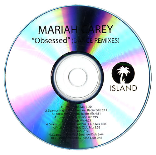 Mariah Carey Obsessed - Dance Remixes US Promo CD-R acetate (484762)