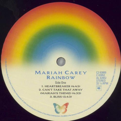 Mariah Carey Rainbow UK 2-LP vinyl record set (Double LP Album) (857625)