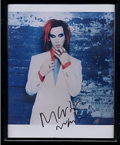 Marilyn Manson Signed Photo Mexican photograph (276246) SIGNED PHOTO