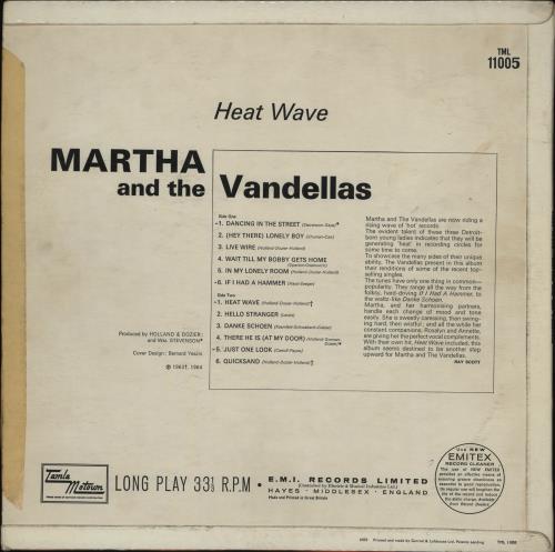 Martha Reeves & The Vandellas Heat Wave UK vinyl LP album (LP record ...