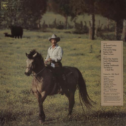 Marty Robbins All Around Cowboy - Promo Stamped UK vinyl LP album (LP ...