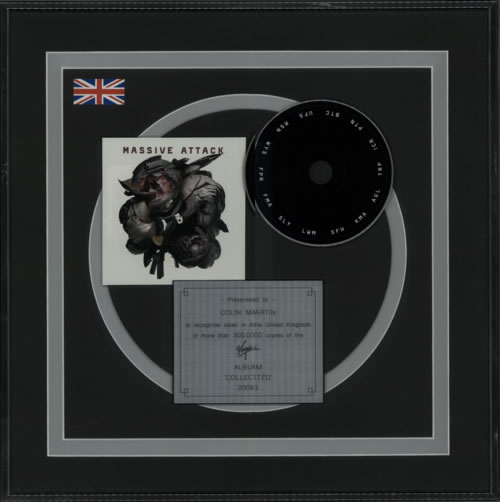Massive Attack Collected UK in-house award disc (600946)