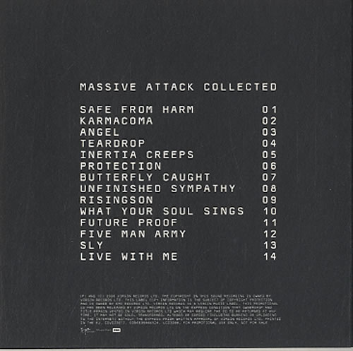 Massive Attack Collected UK Promo CD album (CDLP) (633412)