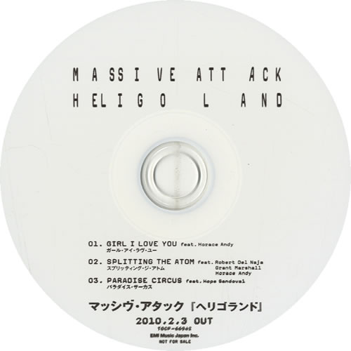 Massive Attack Heligoland - Sampler Japanese Promo CD-R acetate (499282)