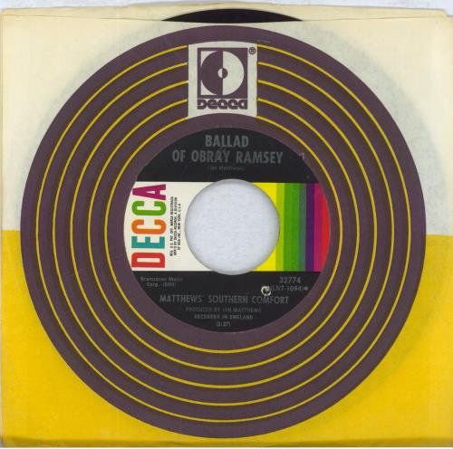 Matthews Southern Comfort Woodstock US 7" vinyl single (7 inch record / 45) (823566)