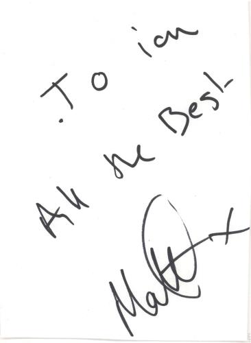 Matt Cardle Autograph UK memorabilia (732535) AUTOGRAPH