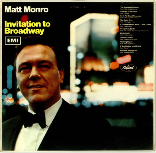 Matt Monro Invitation To Broadway UK Promo vinyl LP album (LP record ...