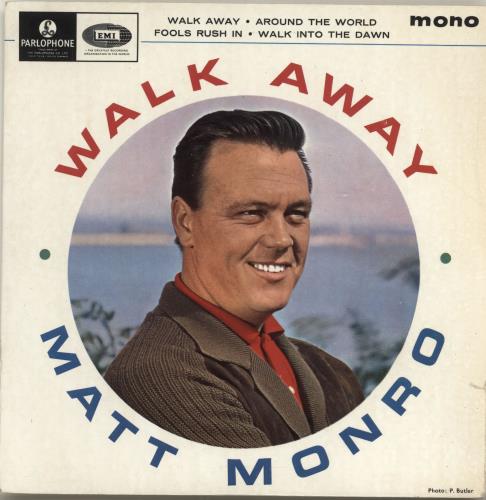 Matt Monro Walk Away EP UK 7" vinyl single (7 inch record / 45) (557259)