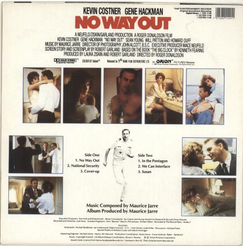 Maurice Jarre No Way Out UK vinyl LP album (LP record) (692538)