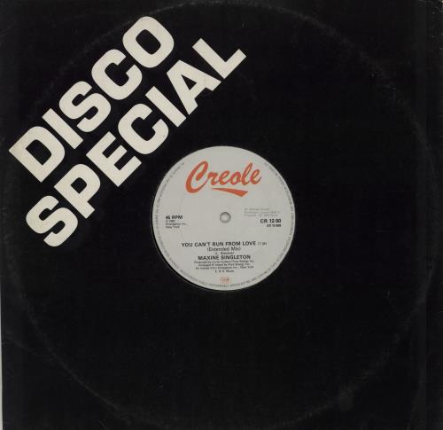 Maxine Singleton You Can't Run From Love UK 12" vinyl single (12 inch ...