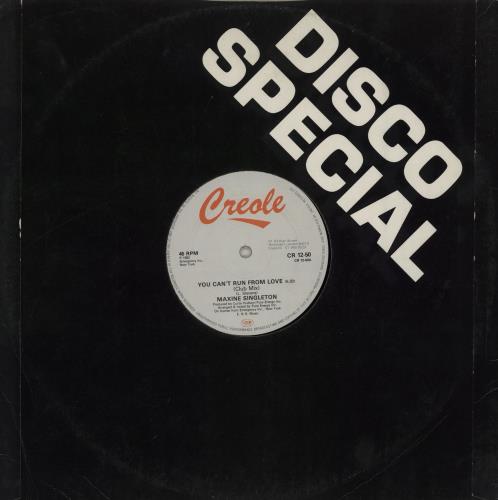 Maxine Singleton You Can't Run From Love UK 12" vinyl single (12 inch ...