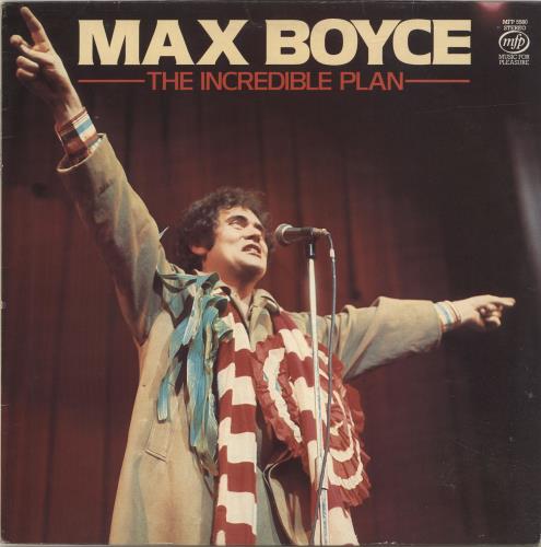 Max Boyce The Incredible Plan UK vinyl LP album (LP record) (694749)